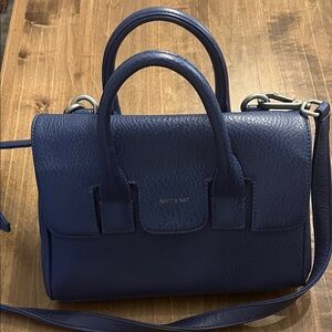 Matt & Nat | Bags | Matt Nat Navy Blue Satchel | Poshmark